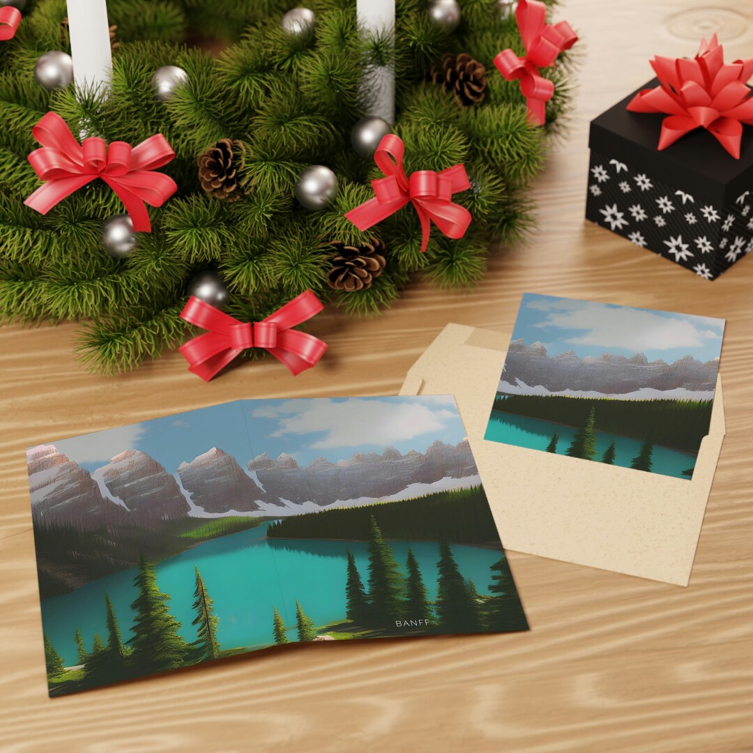 Banff National Park Greeting Cards 10-pcs - Etsy