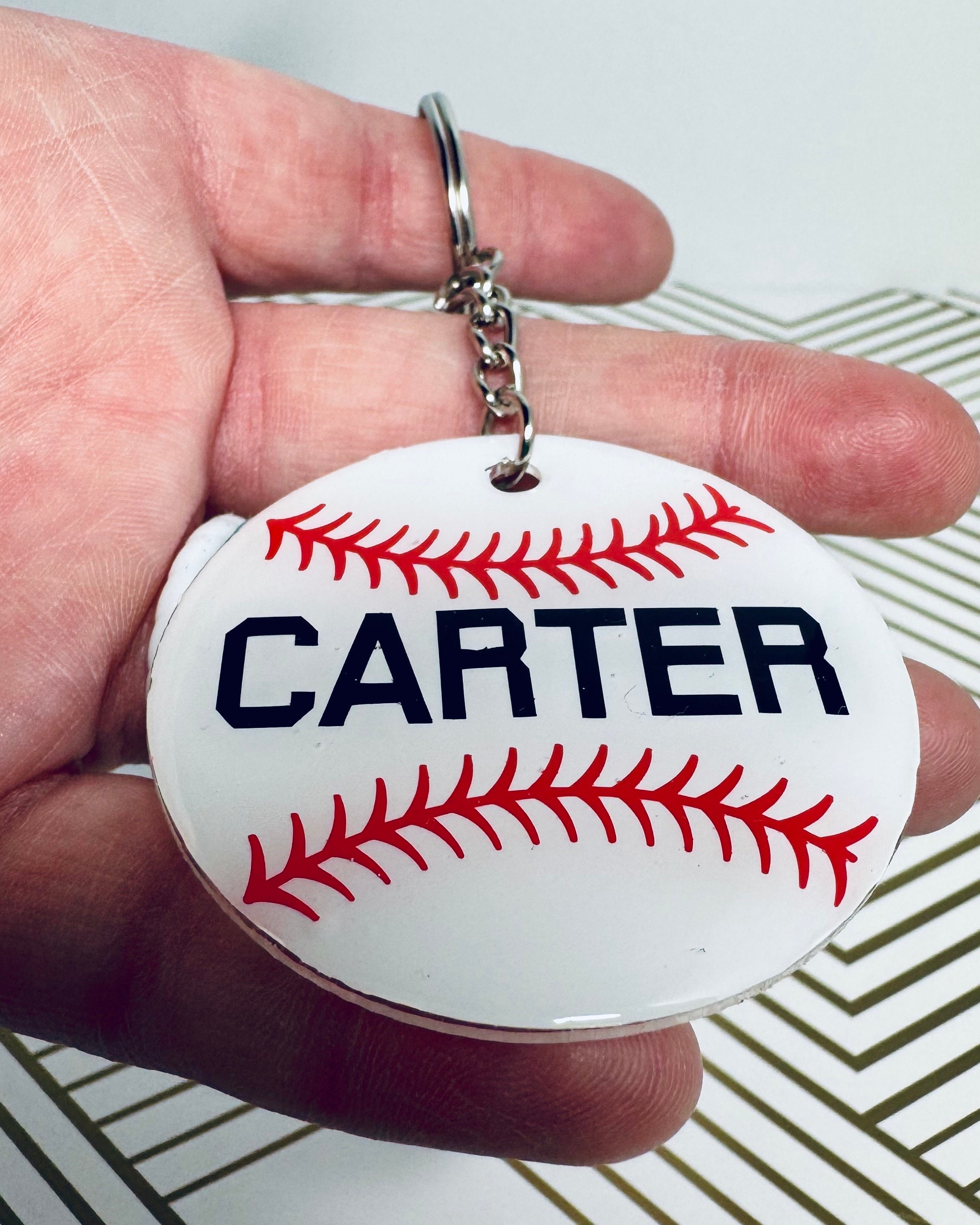 Baseball Name Tags Personalized Gift Fathers Day Gift Baseball Luggage ...