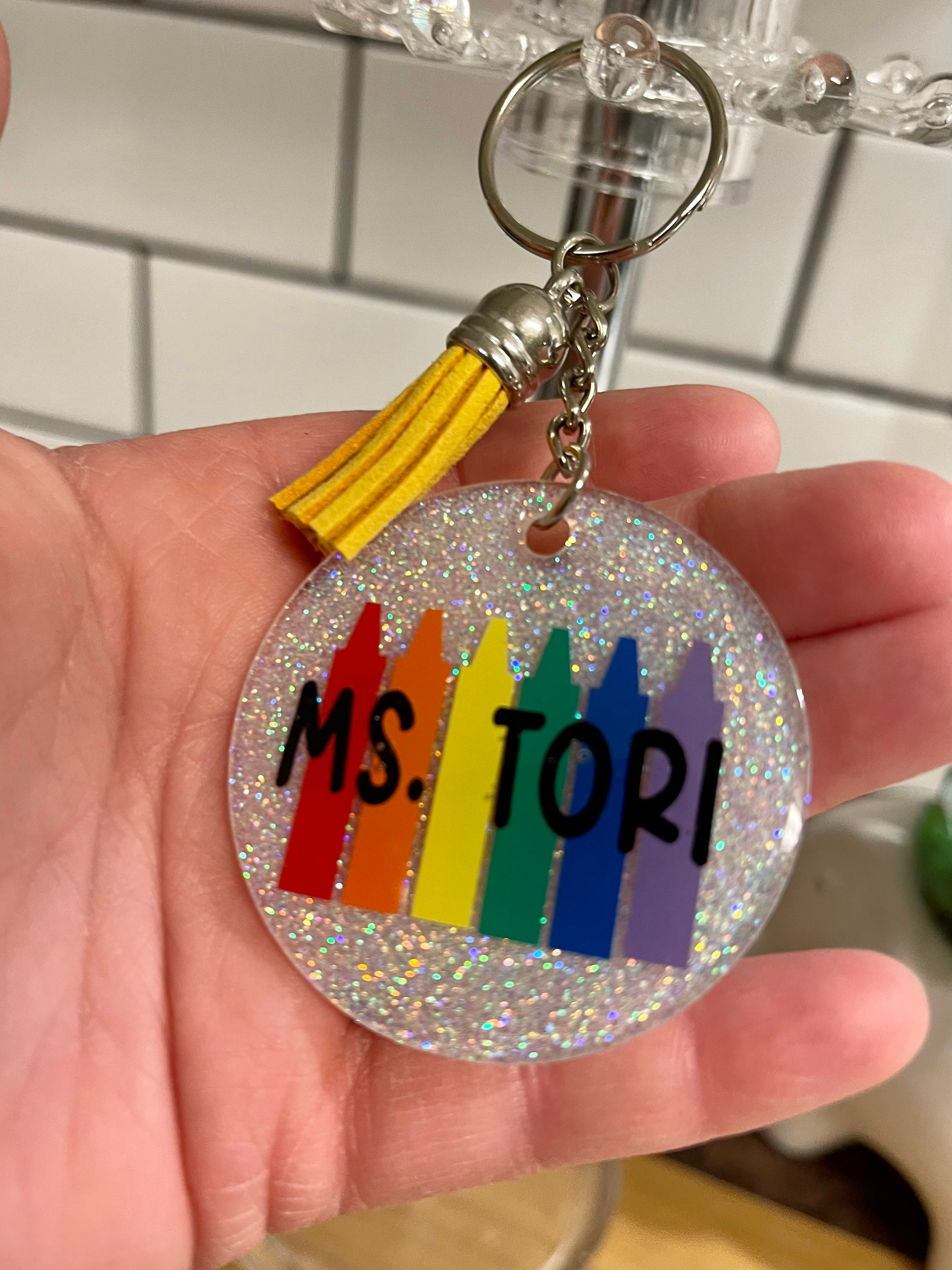 Teacher Keychain Thank You Gift Personalized Keychain End of the Year ...