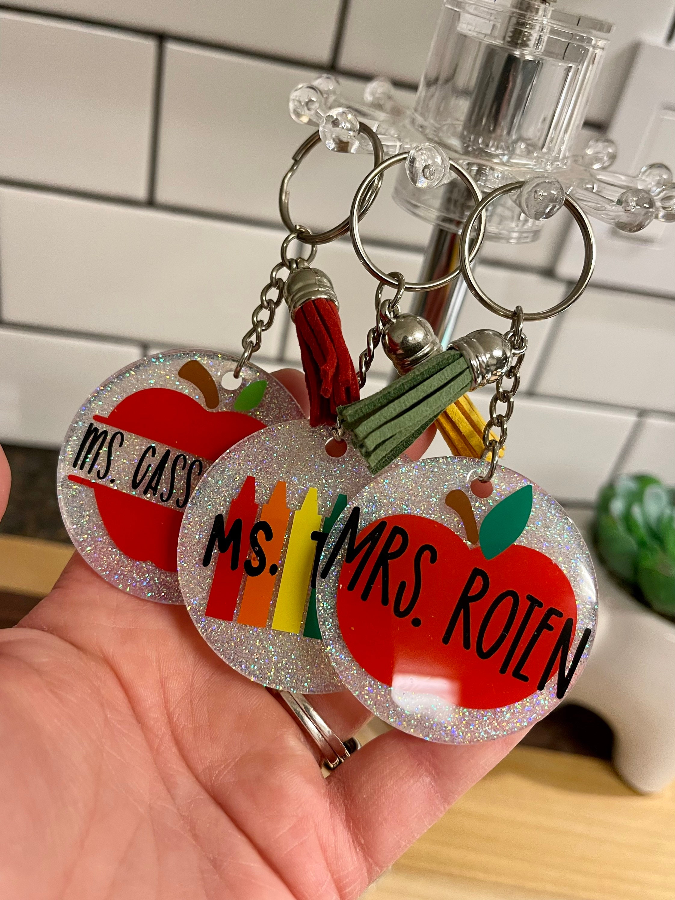 Teacher Keychain Thank You Gift Personalized Keychain End of the Year ...