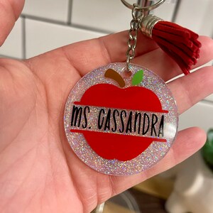 Teacher Keychain Thank You Gift Personalized Keychain End of the Year ...