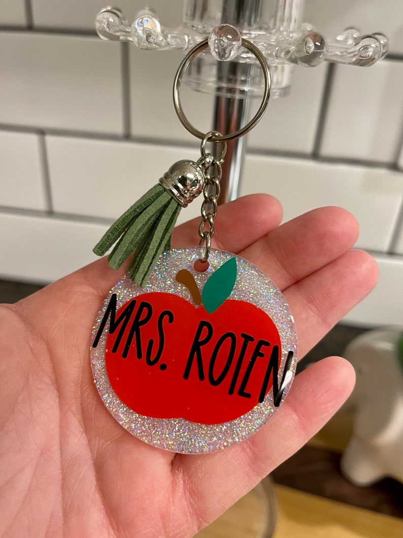 Teacher Keychain Thank You Gift Personalized Keychain End of the Year ...