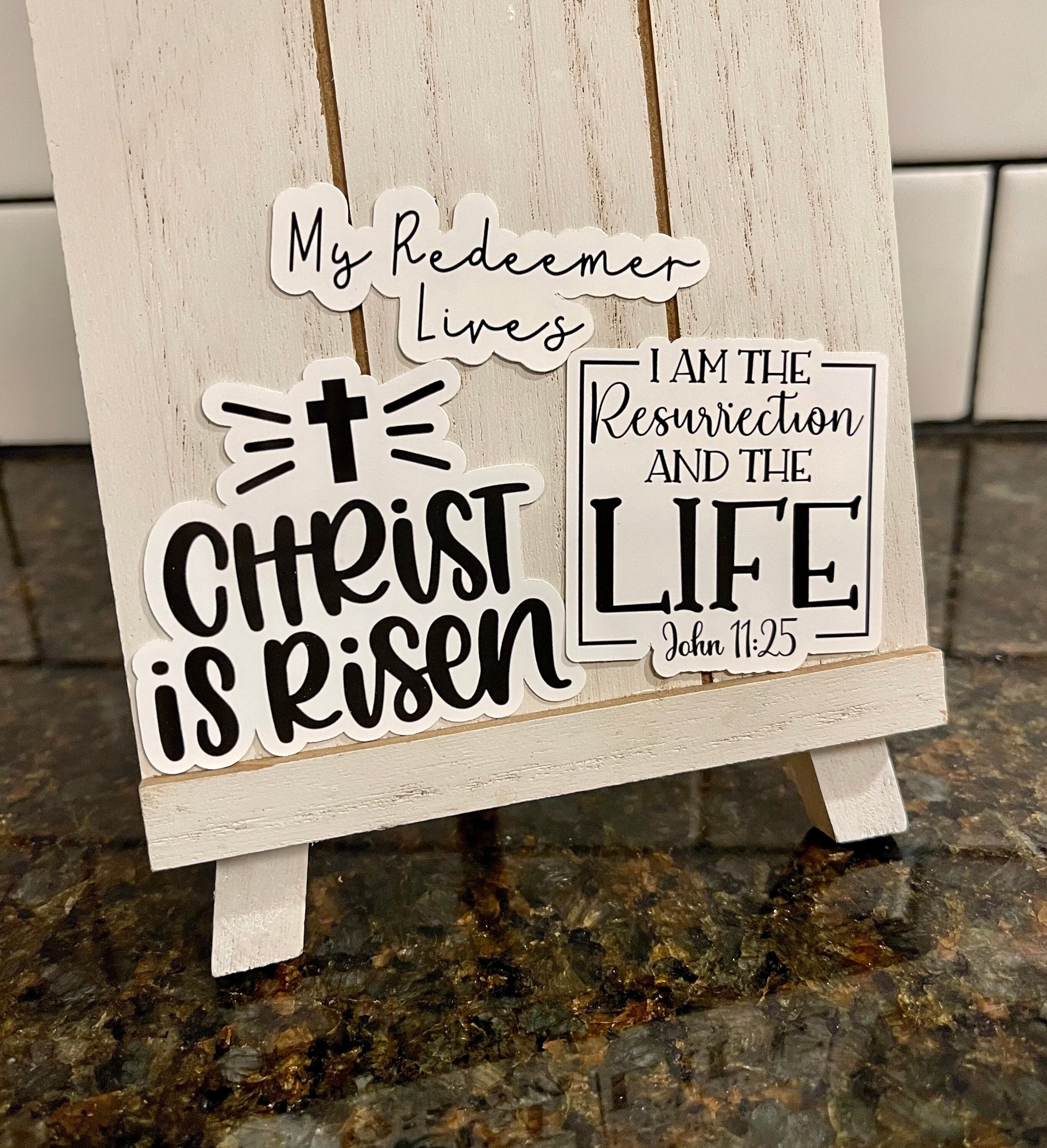 Easter Sticker Pack He is Risen Happy Easter Jesus Journal Stickers - Etsy