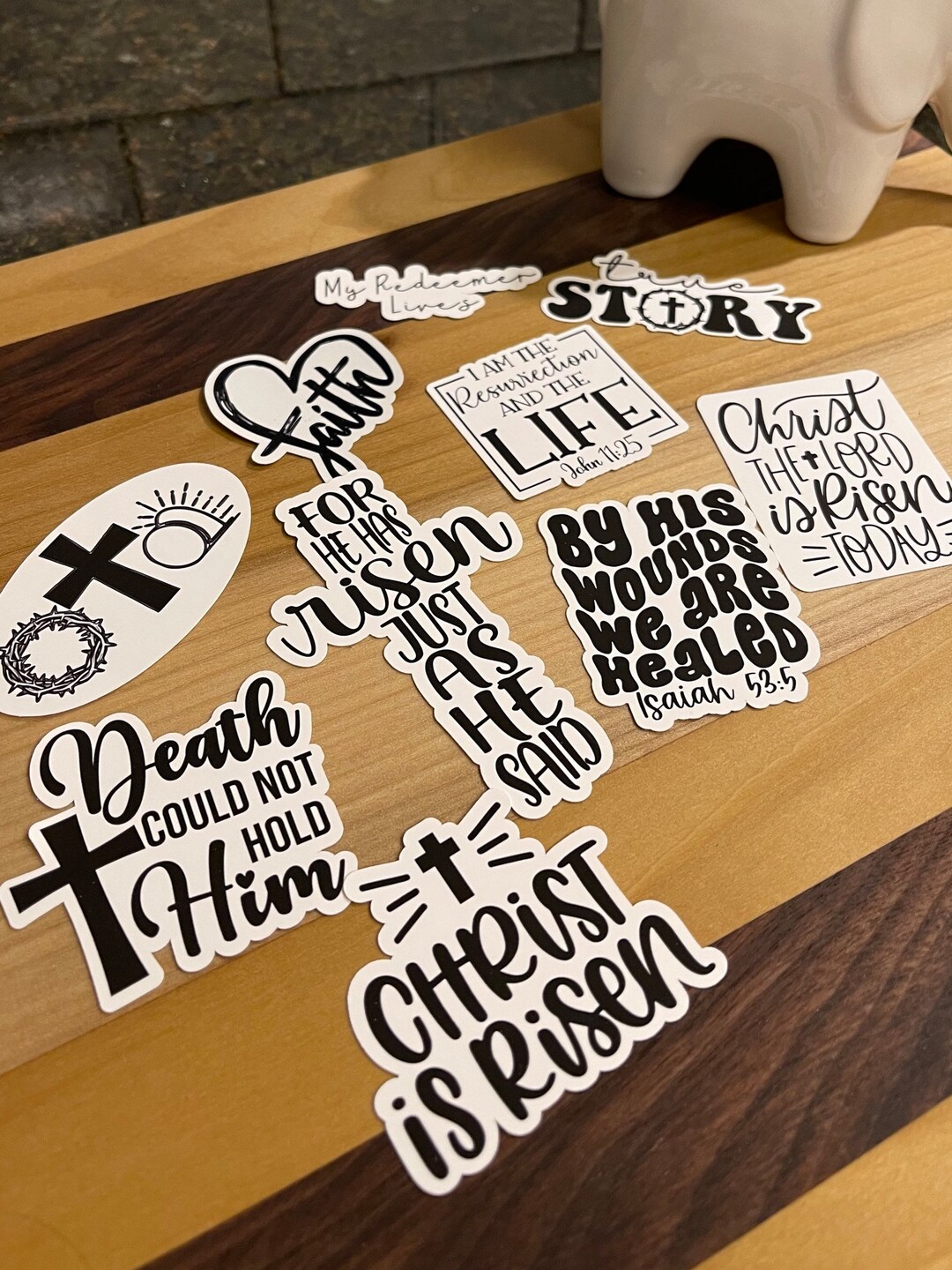 Easter Sticker Pack He is Risen Happy Easter Jesus Journal Stickers - Etsy