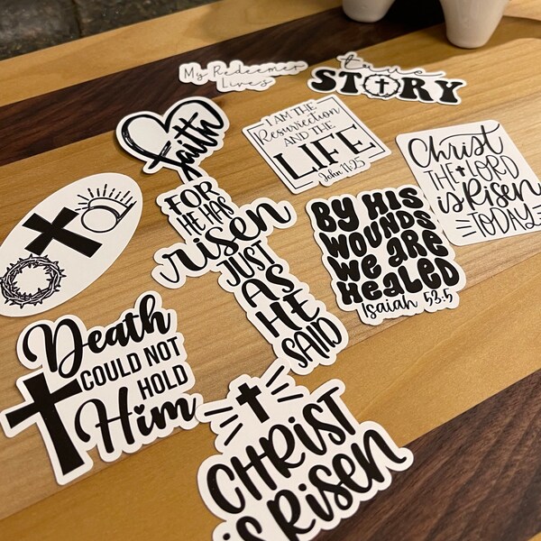 Jesus is Risen Stickers - Etsy