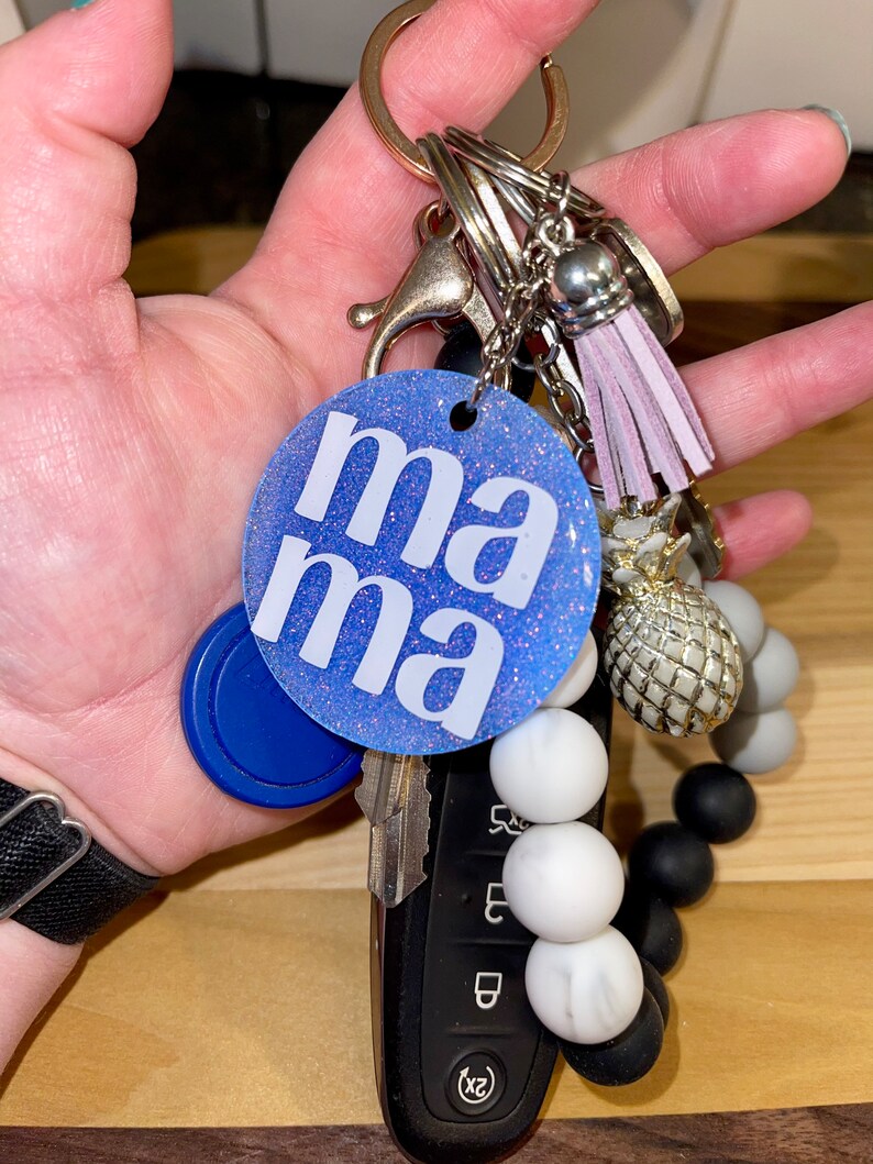 Mama Keychain Baby Shower Mothers Day Gift Acrylic Keychain - Etsy