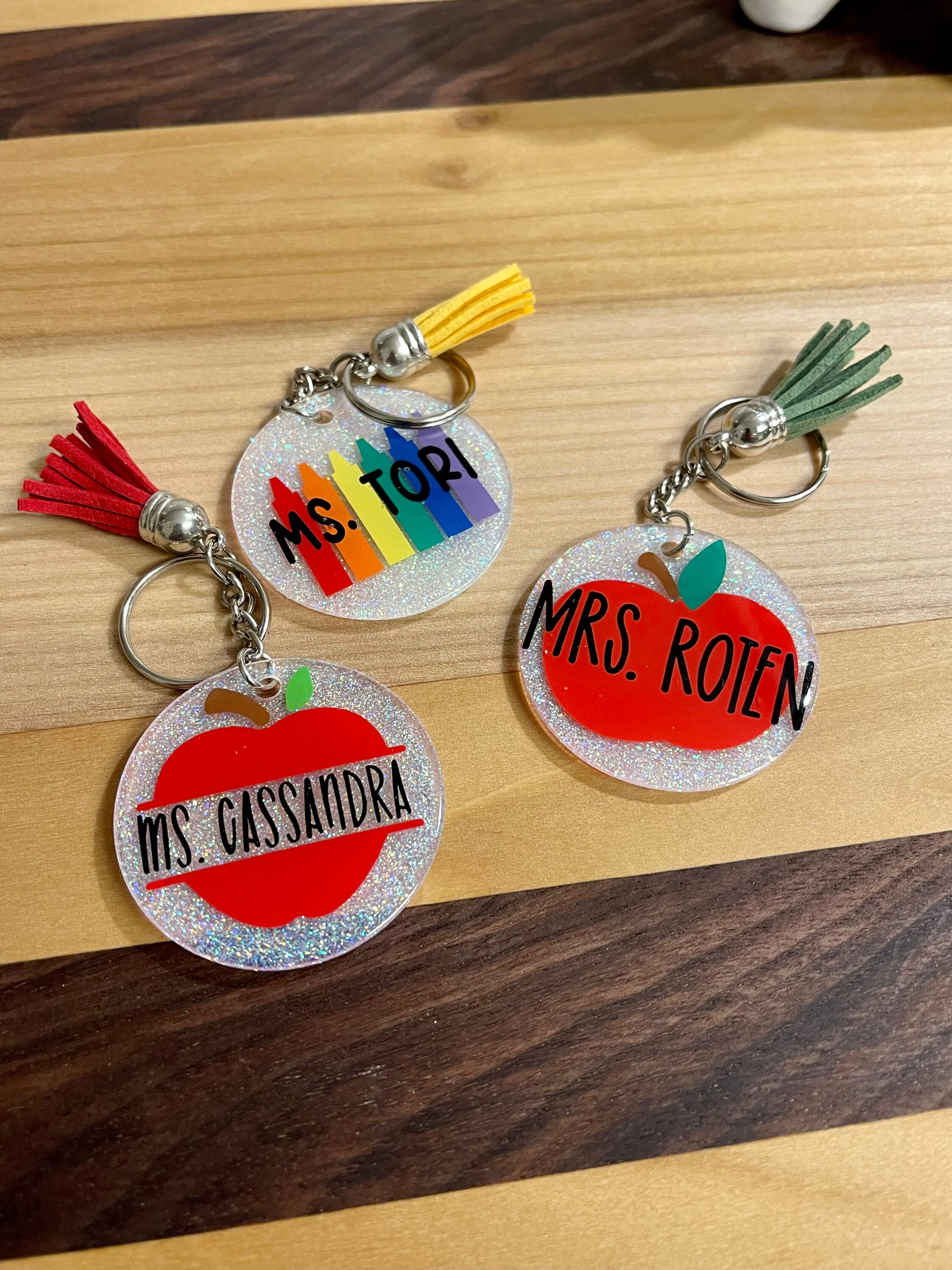 Teacher Keychain Thank You Gift Personalized Keychain End of the Year ...