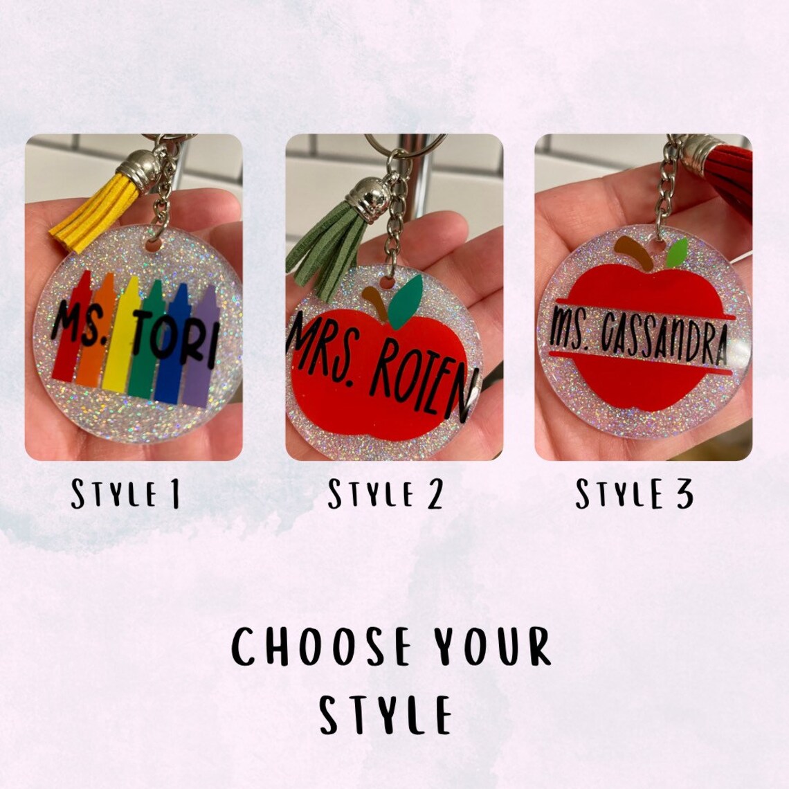 Teacher Keychain Thank You Gift Personalized Keychain End of the Year ...