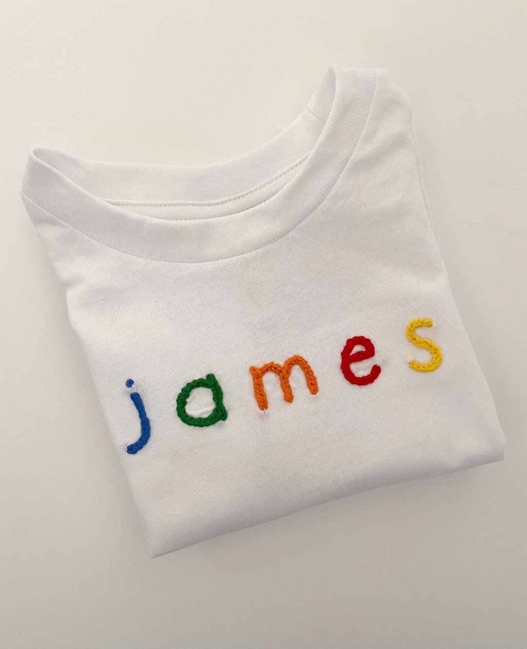 Personalized Embroidered Multi Color Baby & Toddler T-shirt With Name ...
