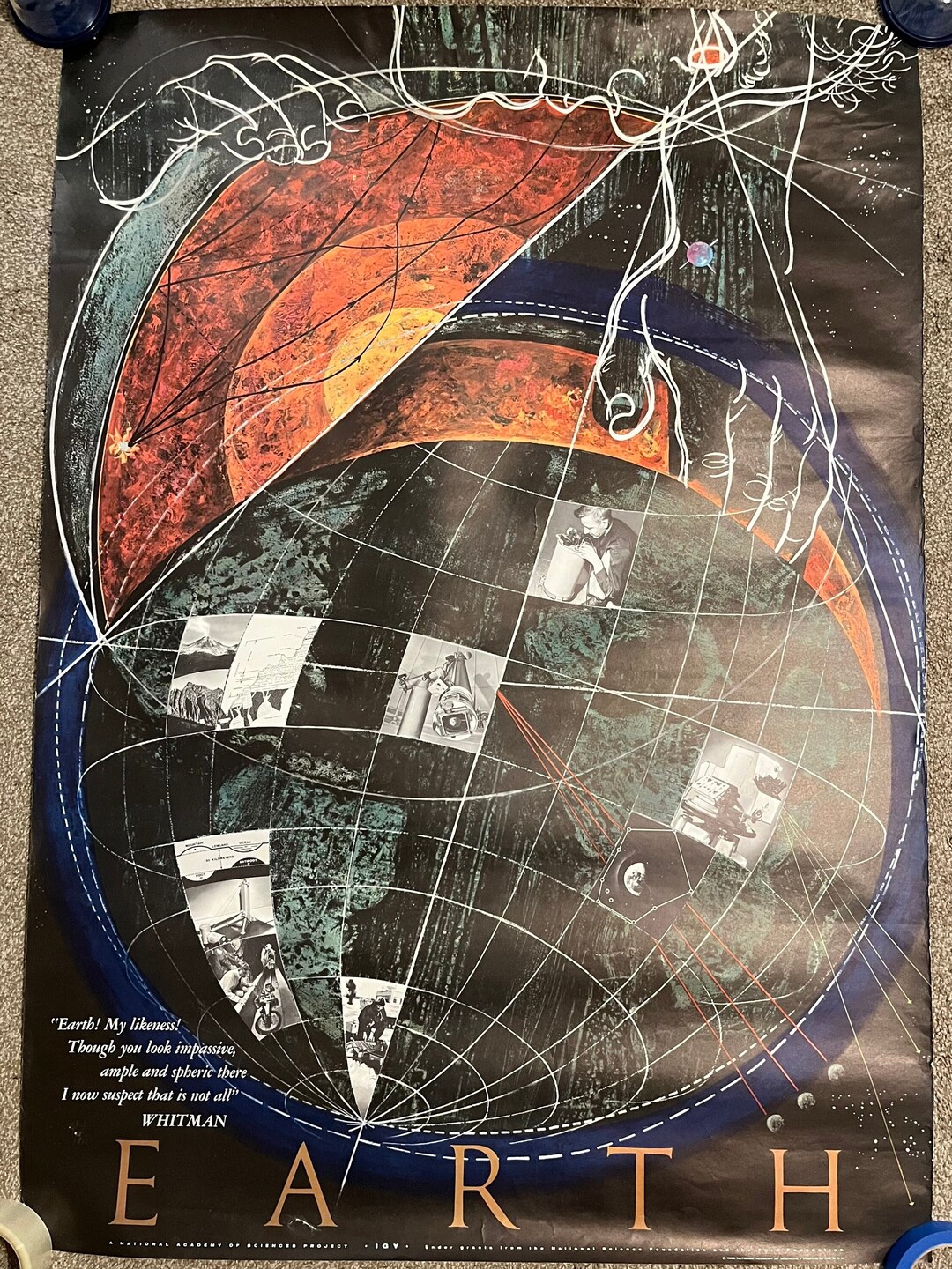 Herbert Danska: Earth 1958 Vintage Lithograph Poster National Academy ...