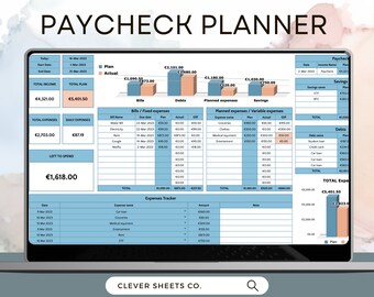 Monthly Budget Planner Google Sheets Budget Template Budget - Etsy