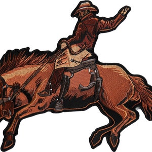 Cowboy Rider Patch for Riders, Sew or Iron on Patches for Jeans ...