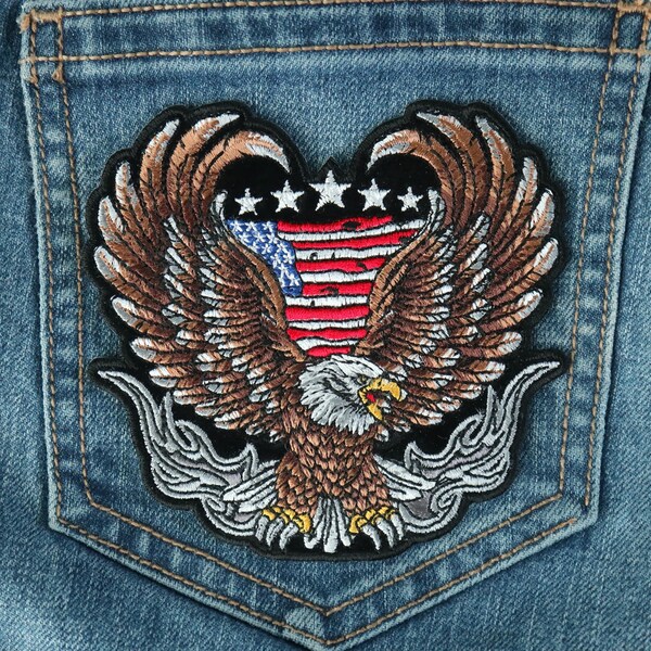 Eagle With Wings Patch - Etsy