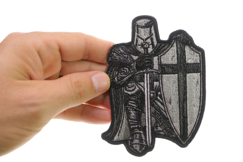 Crusader Patch Christ Red Crossed Embroidered, Sew on or Iron on for ...