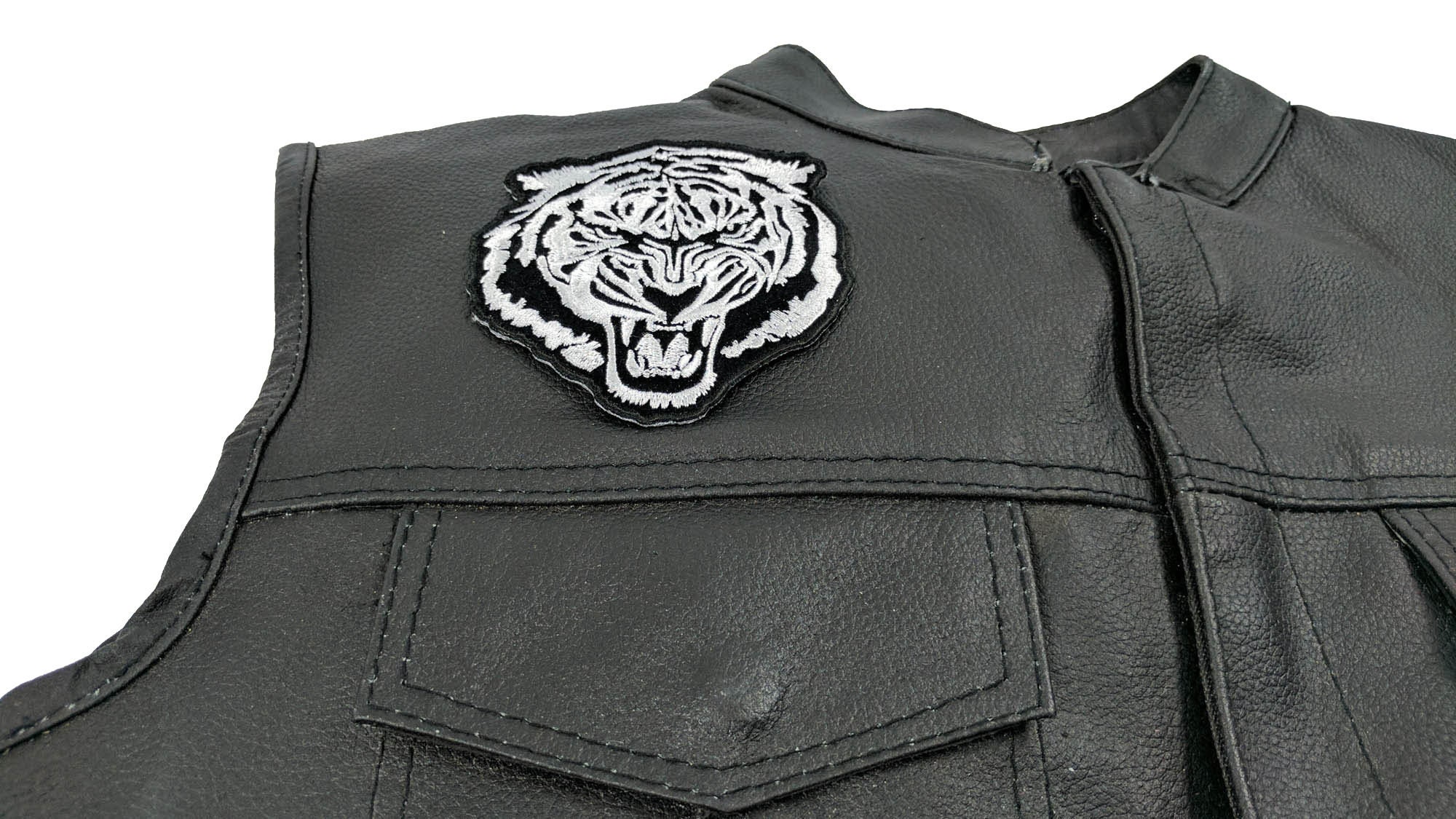 Tiger Patch, Vicious Snarling White or Orange Tiger Small Patch for ...