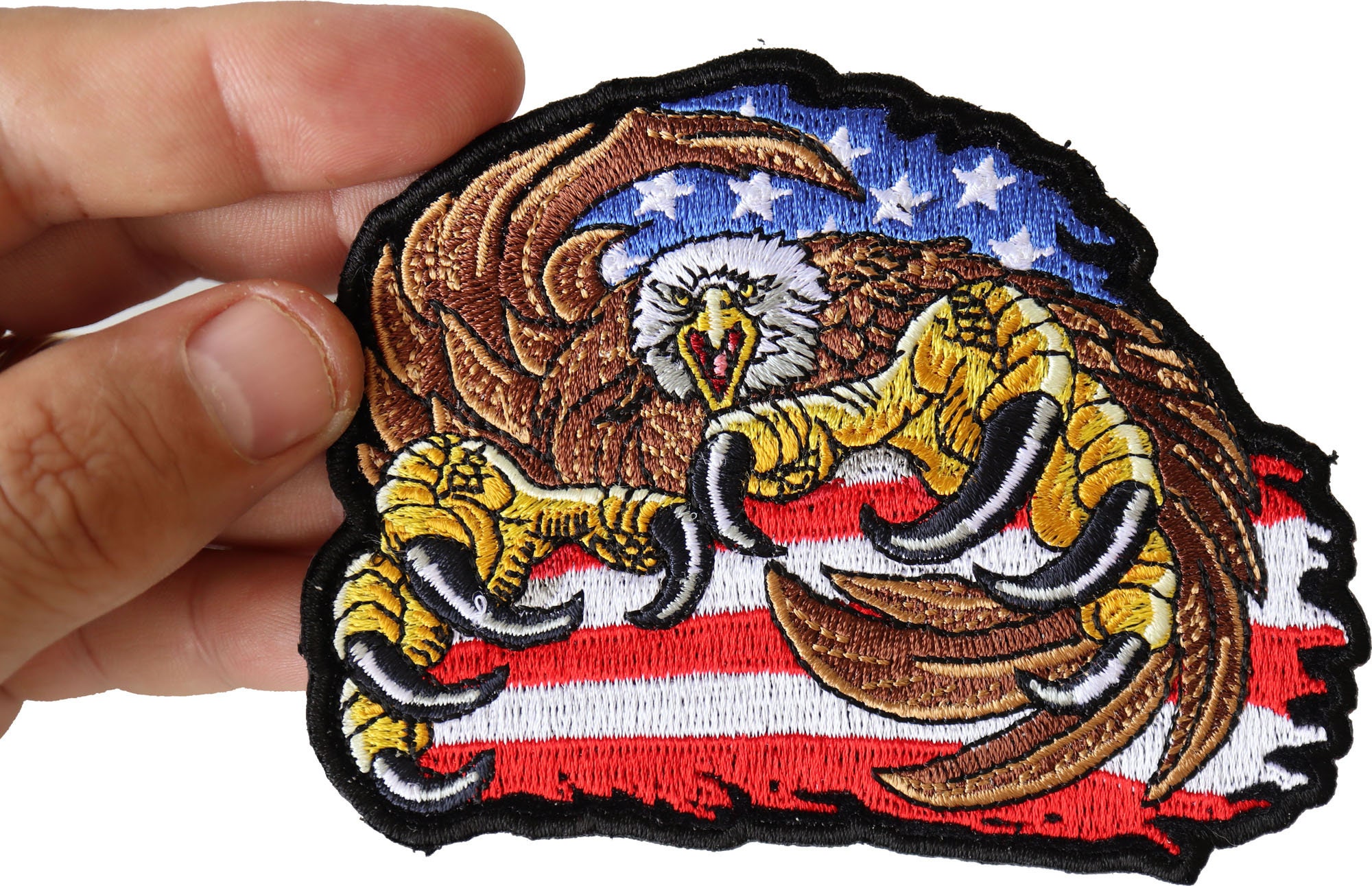 Eagle American Flag Patch for Bikers - Etsy
