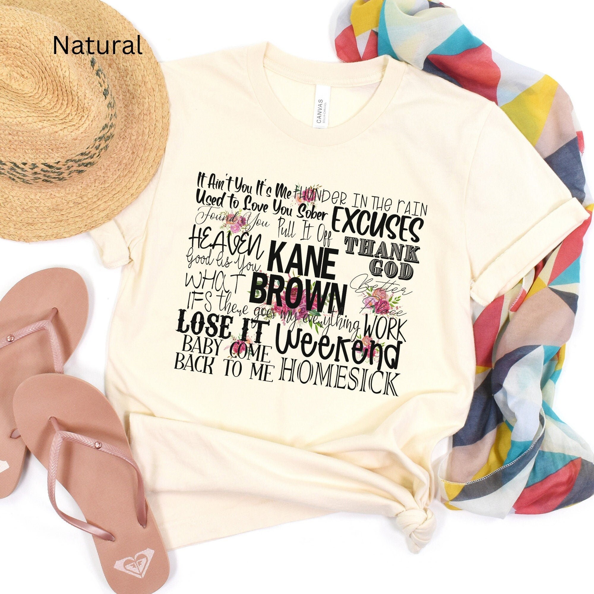 Kane Brown Country Music Tracklist Shirt, Drunk Or Dreaming Tour 2023 ...