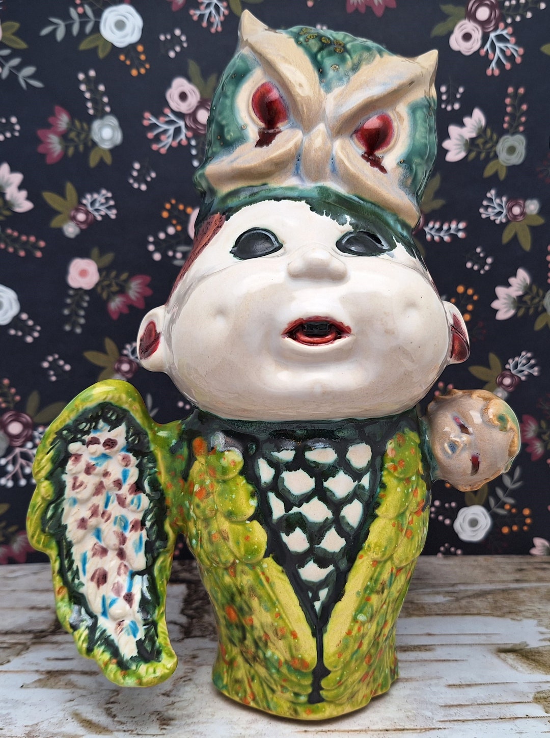 Original Handmade Ceramic Figurine Cabbage Patch Kid Horror Halloween ...