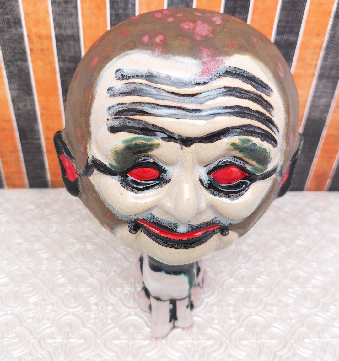 Handmade Ceramic Horror Figurine: Ventriloquist Dummy Art Doll - Etsy