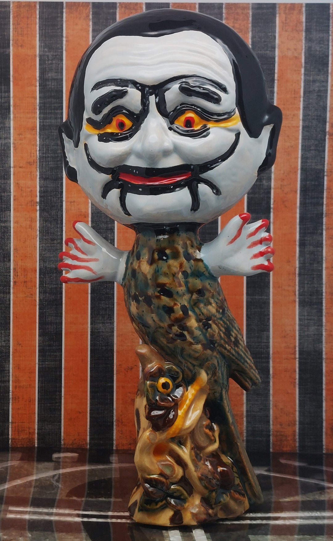 Original Handmade Ceramic Figurine Ventriloquist Dummy Halloween ...