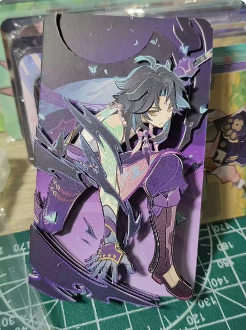 Elf 3D Hand Carved Game Cards Anime Character Cards Custom - Etsy