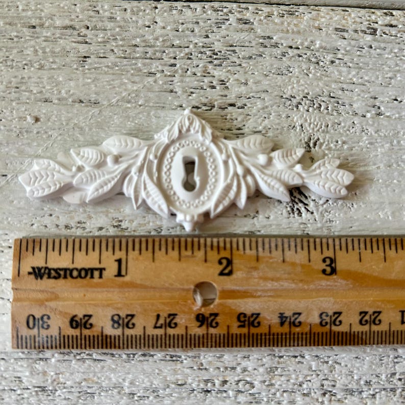 French Country Keyhole Appliqués – Ceramic or Resin Castings – Vintage ...