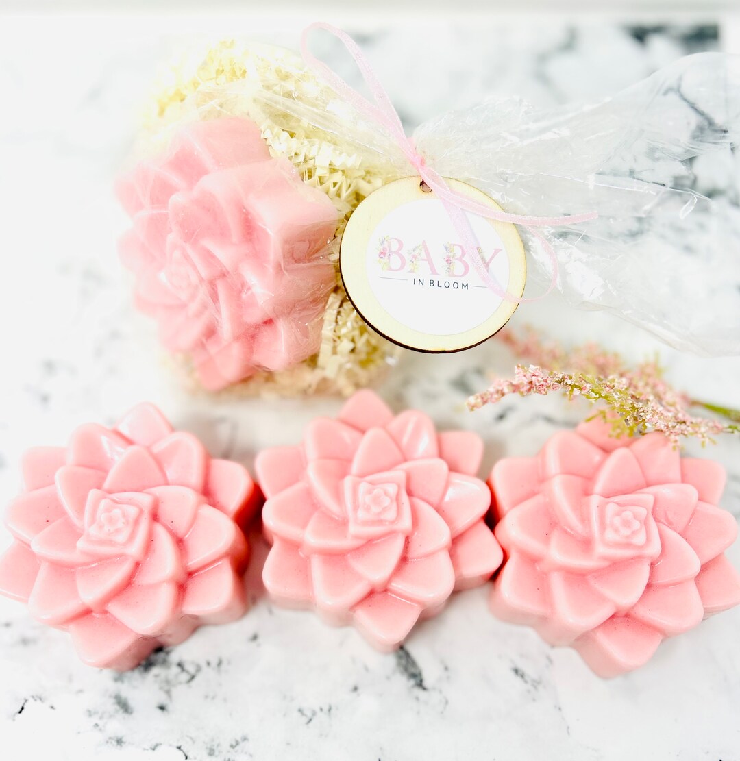 Baby in Bloom Pink Baby Shower Soap Favor Thank You Gift for Guest Pink ...