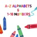 A-Z Coloring, Alphabets Coloring, Kids Coloring Practice, 1-10 Coloring ...