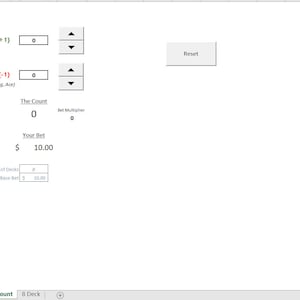 Blackjack Card Counter Template - Etsy