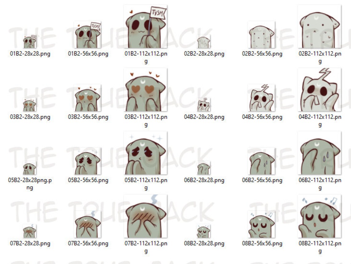 Ghost Kitty Emotes SET 2 - PACK 2 | Twitch | Discord | Youtube | Goth ...