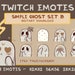 Simple Ghost Emotes SET B | Twitch | Discord | Youtube | Goth Wicca ...