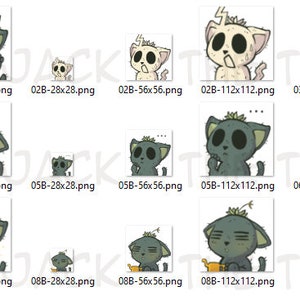Cacti Cat Emote SET B| Twitch | Discord | Youtube | Gardening Succulent ...