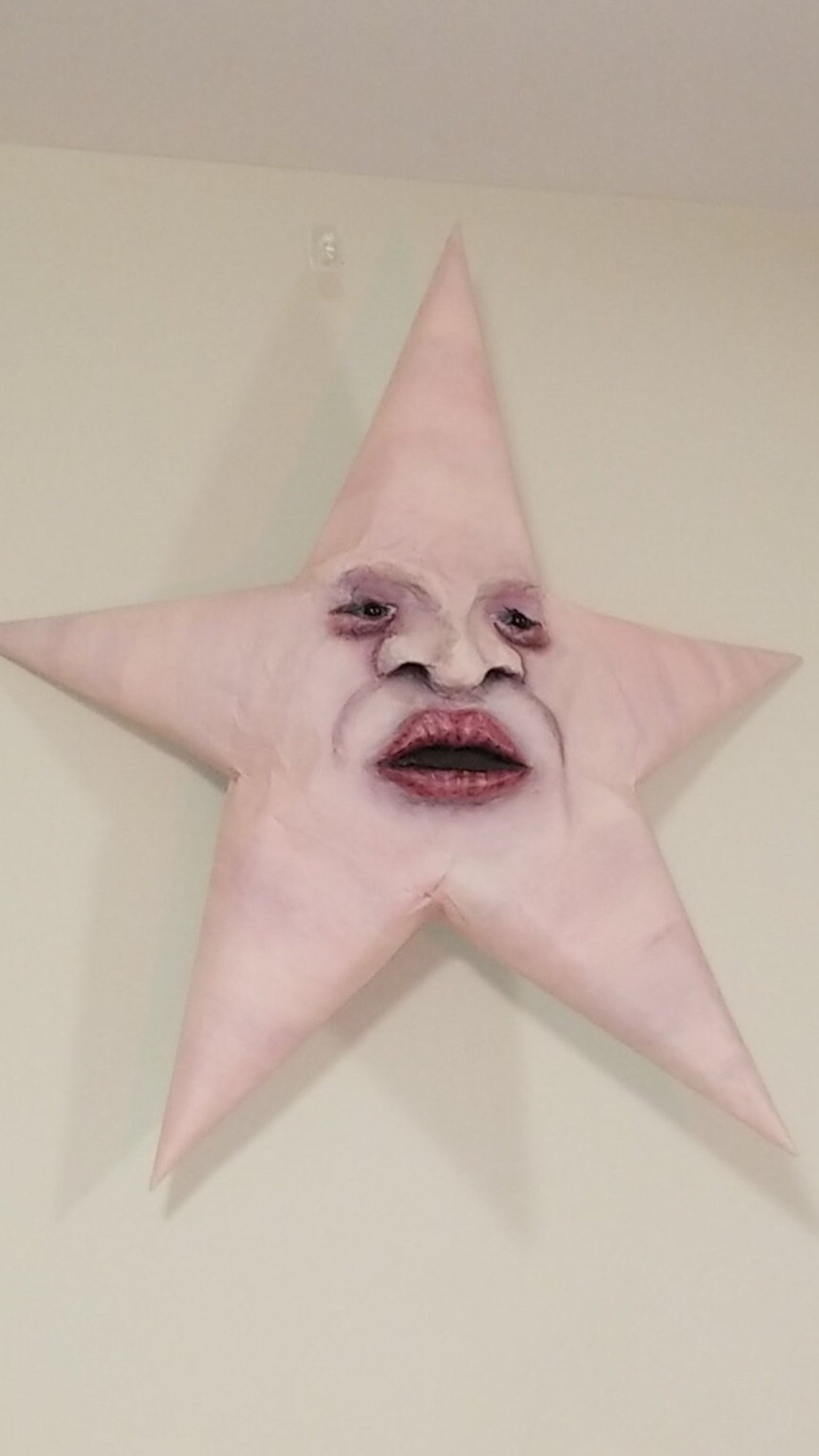 Handmade Creepy Star (large 20"), Paper Desk Ornament, Wall Hanging ...