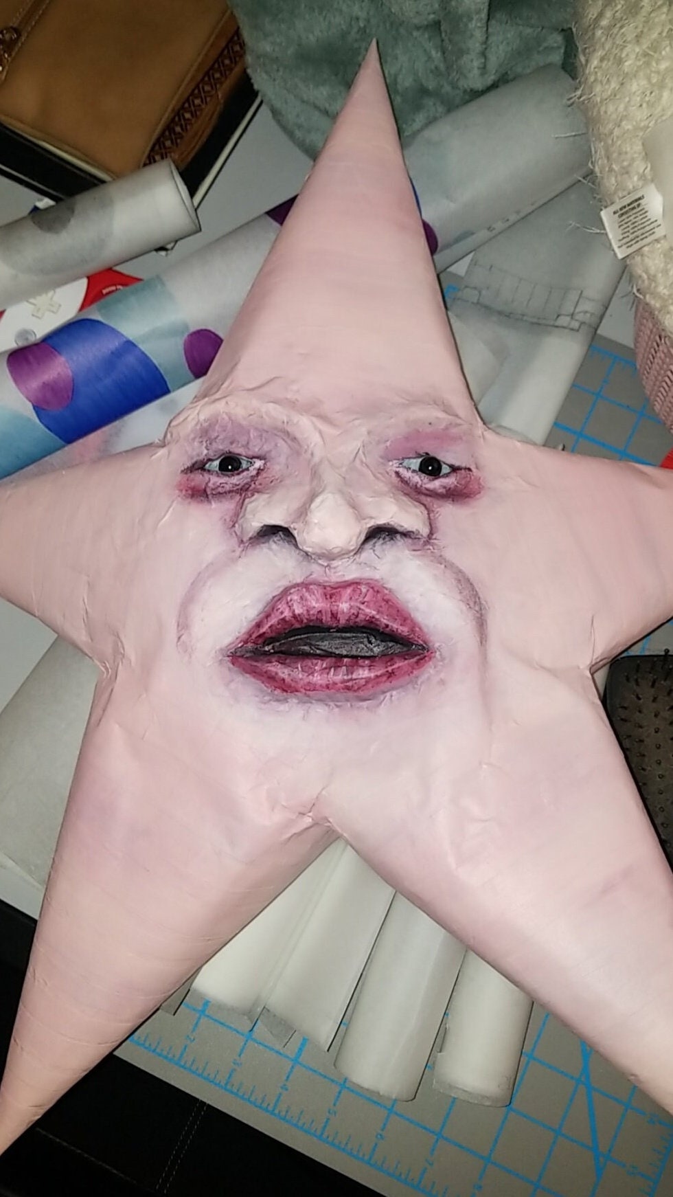 Handmade Creepy Star large 20, Paper Desk Ornament, Wall Hanging ...