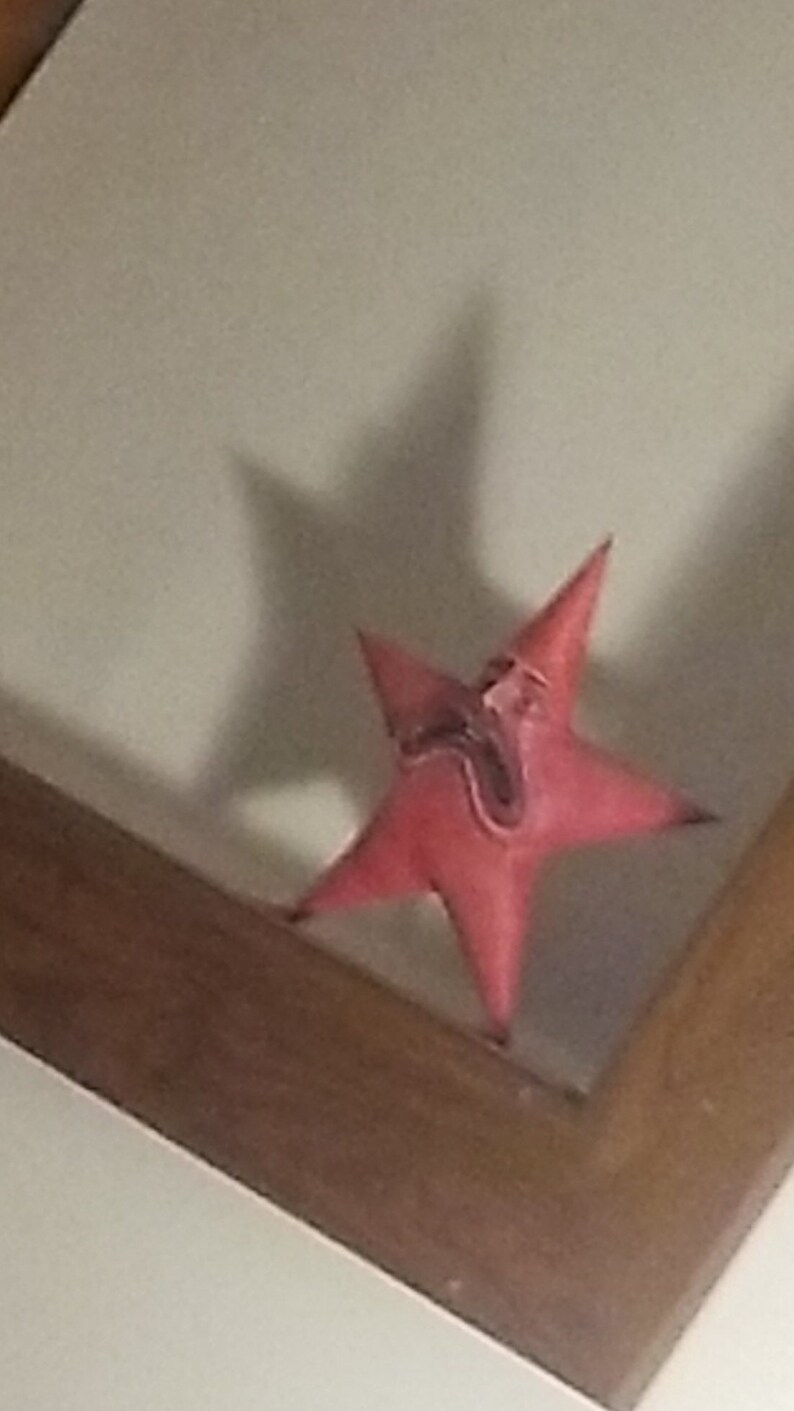 Handmade Creepy Star (medium 11"), Paper Desk Ornament, Wall Hanging ...