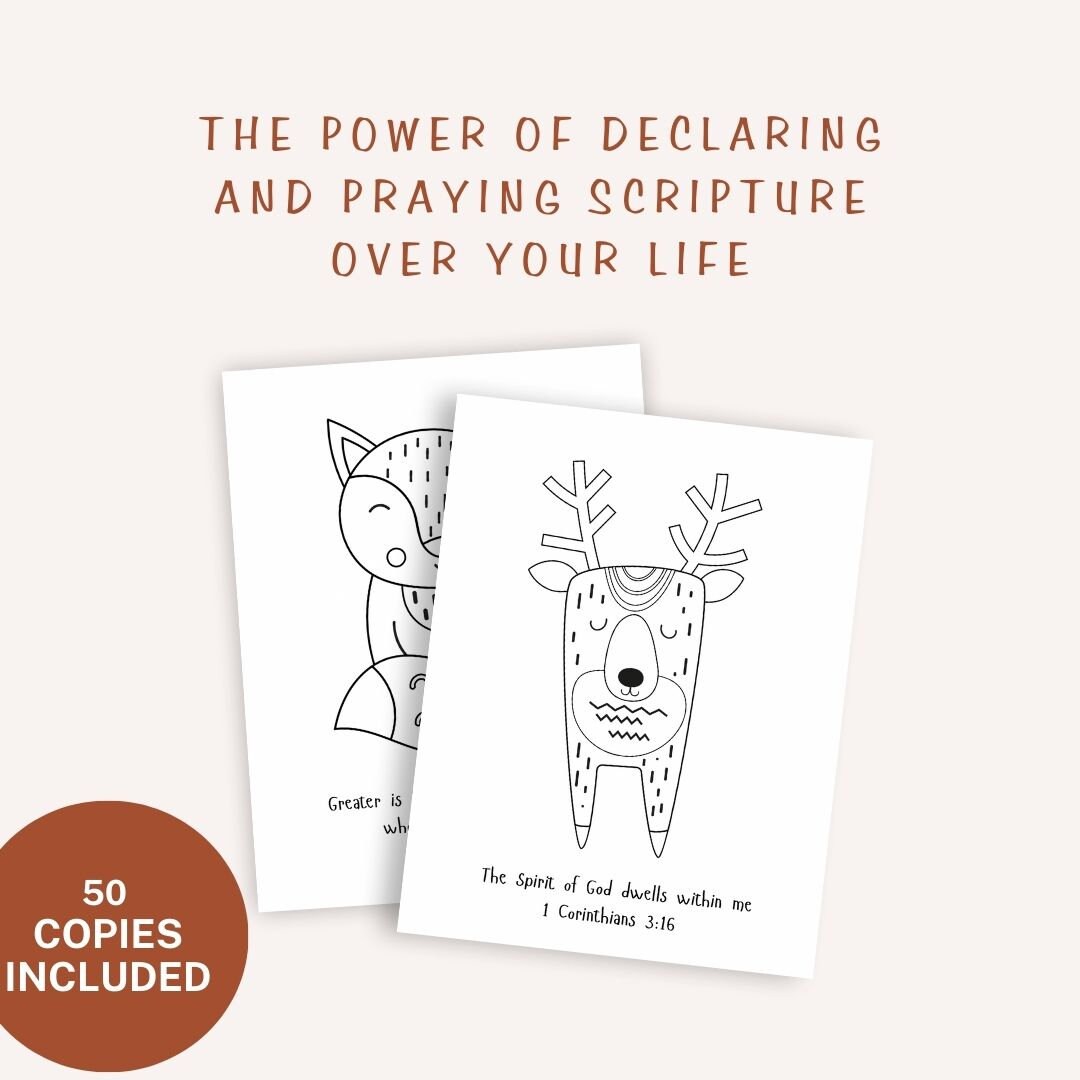 BUNDLE: Bible Verse Declaration Tracing Bible Printables for - Etsy