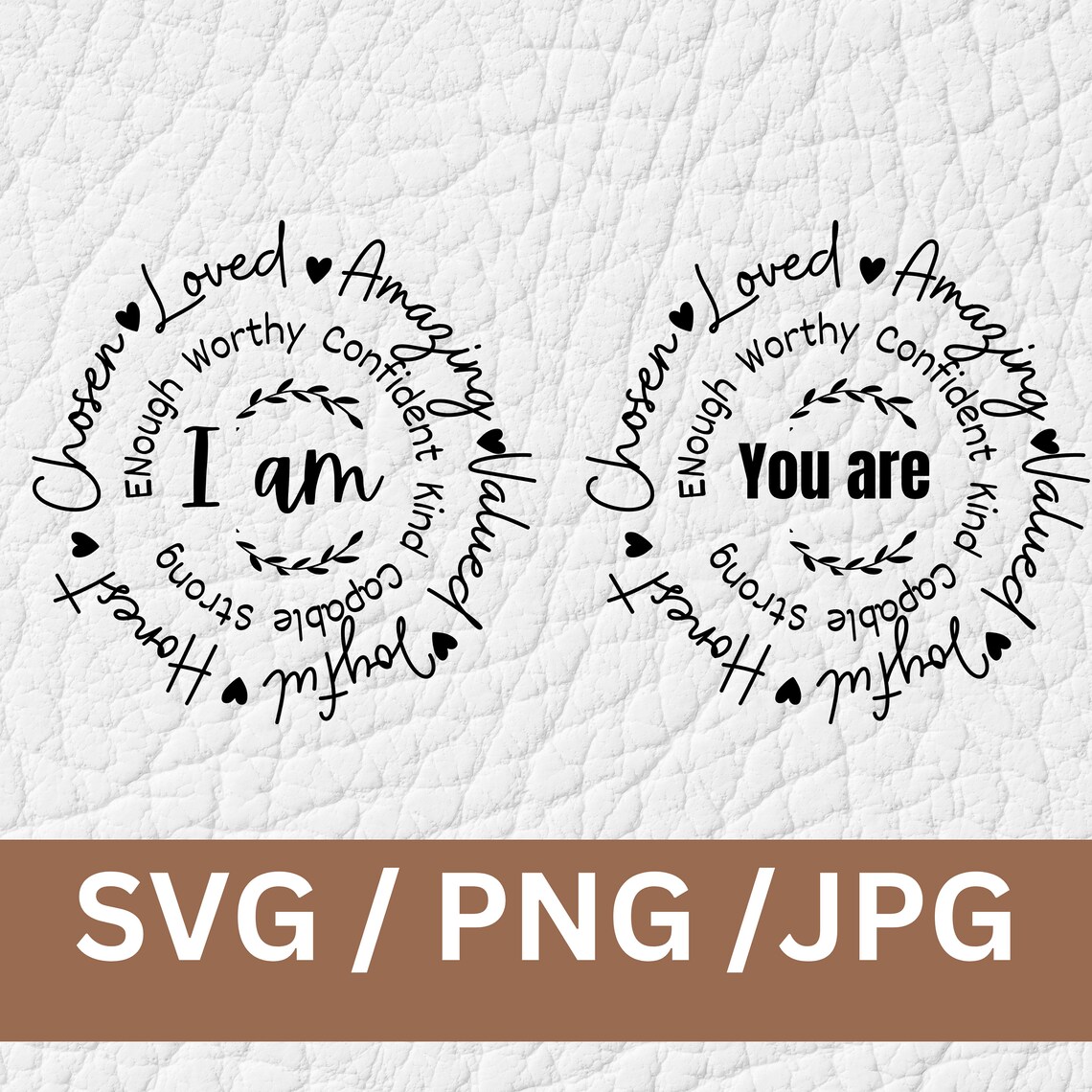 I Am SVG Bundle/ I Am Encouragement /I Am Inspiration SVG / Cut File ...