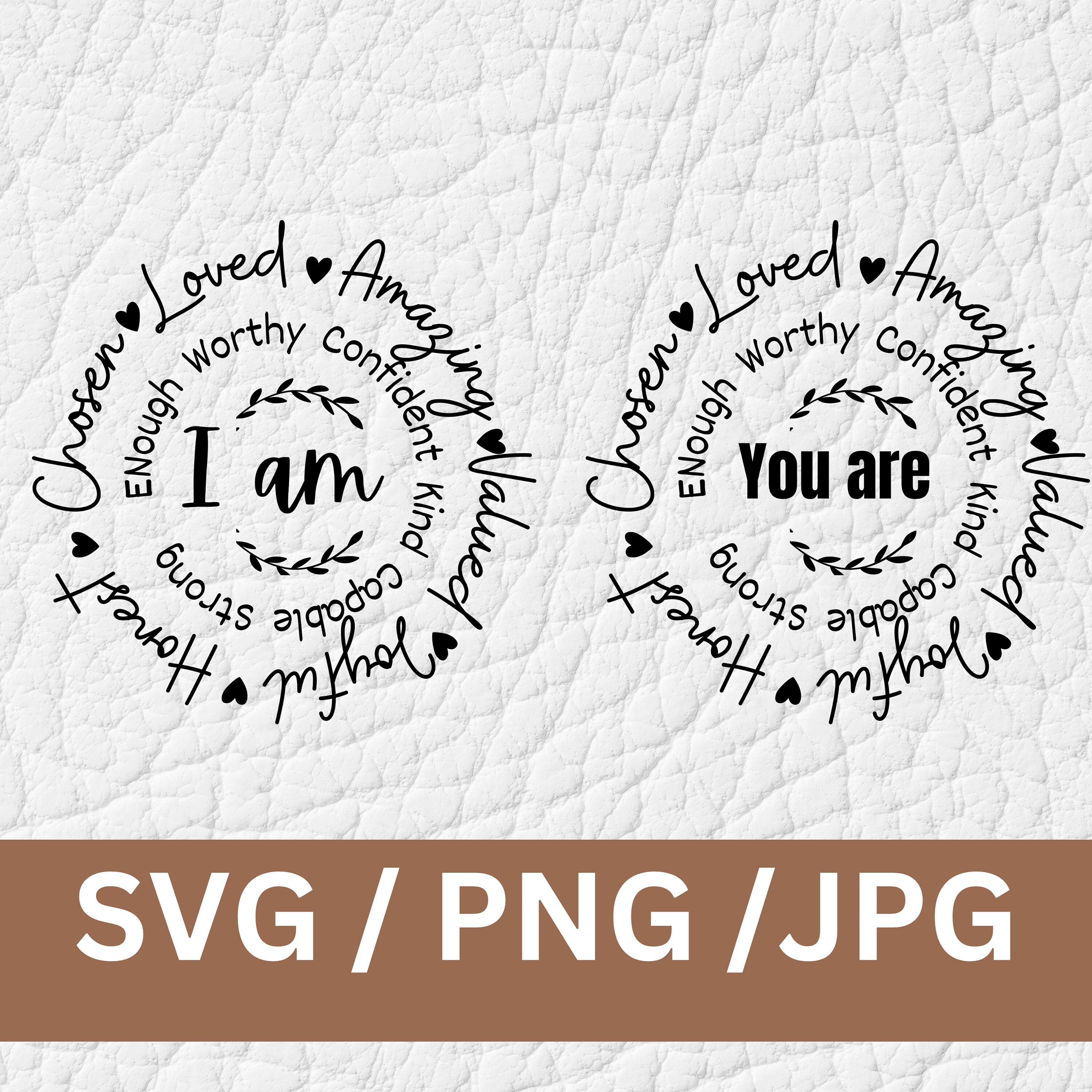 I Am SVG Bundle/ I Am Encouragement /I Am Inspiration SVG / Cut File ...