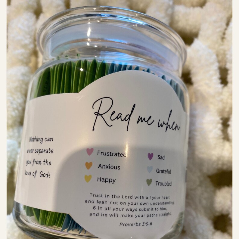 DIY Bible Verse Jar: Christian Encouragement Gift (download) - Etsy