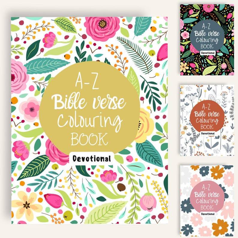 Bible Verse Coloring Book Bundle for Inspiration, Relaxation, Fall ...