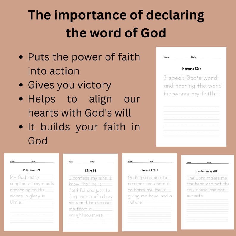 Bible Verse Tracing & Coloring Pages: Kids' Bible Activities (PDF) - Etsy