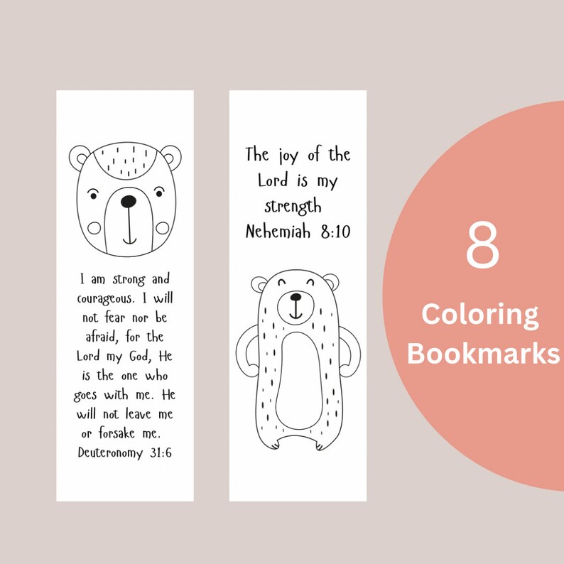 16 Bible Verse Declaration Printable Bookmarks | Animal Bookmarks | DIY ...