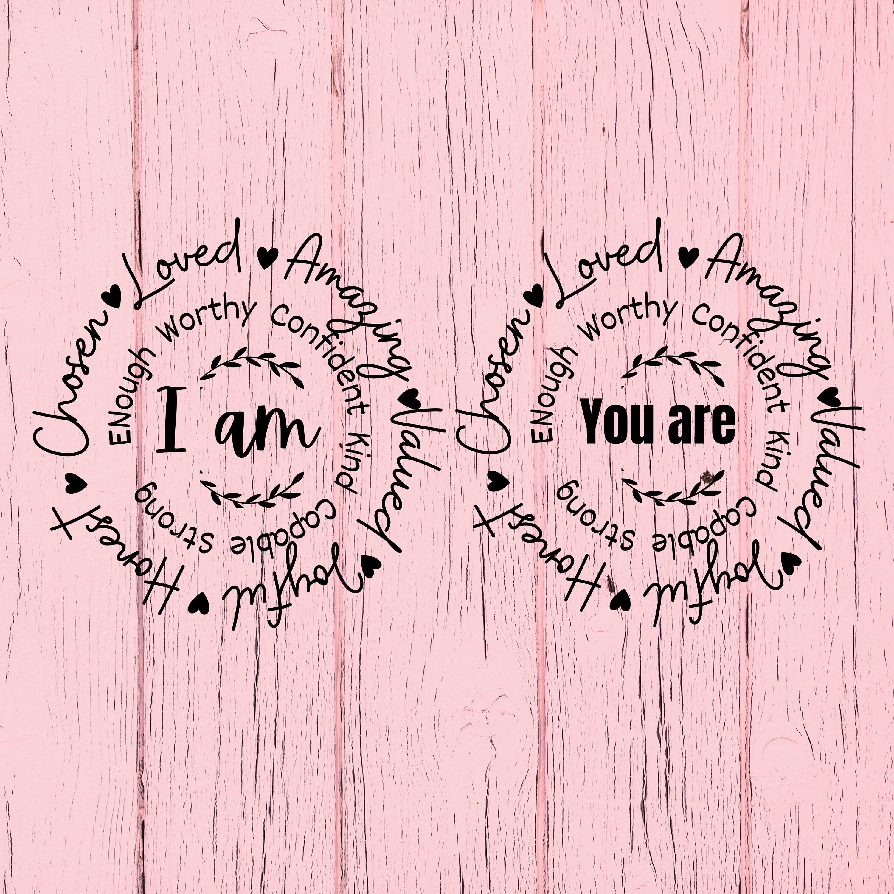 I Am SVG Bundle/ I Am Encouragement /I Am Inspiration SVG / Cut File ...