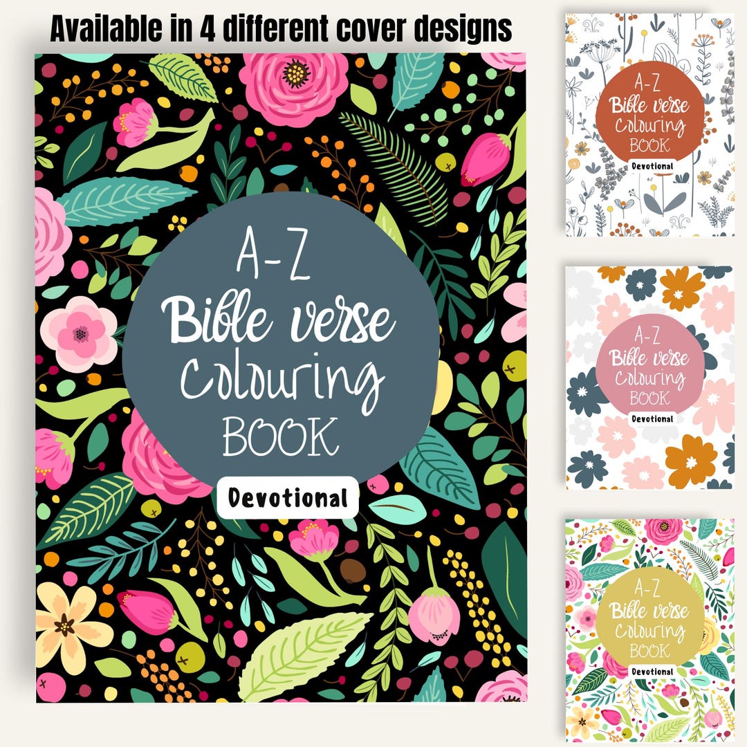 Bible Verse Coloring Book Bundle for Inspiration, Relaxation, Fall ...