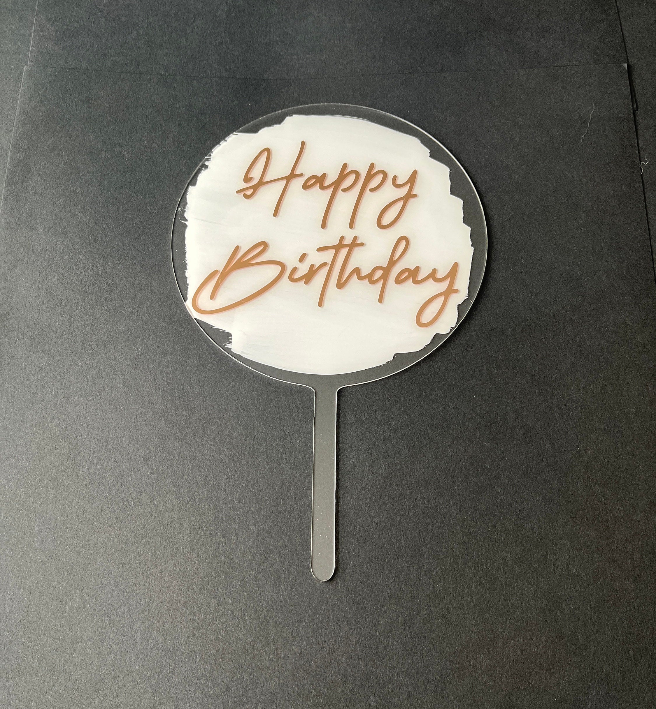 Birthday Cake Topper | Custom Cake Topper | Happy Birthday Sign | Cake ...