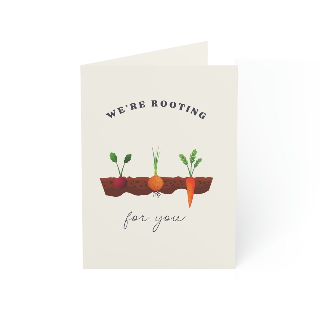 We're Rooting for You - Sobriety and Rehab Themed Greeting Cards - Etsy