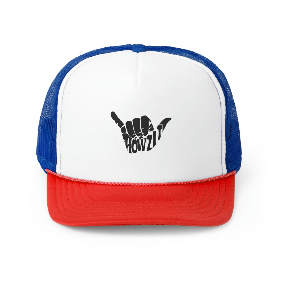 Howzit Shaka Design Trucker Caps, 808 Slang, Pidgin Expression, Local ...