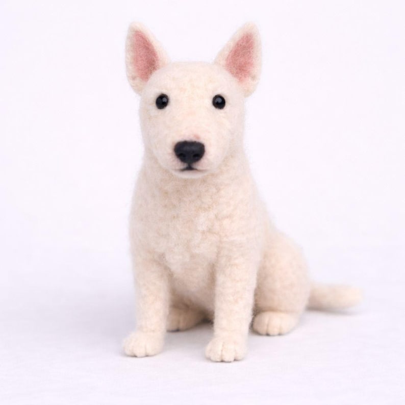 Needle Felted Bull Terrier – 4 Inch Wool Sculpture – Dog Lover Gift - Etsy
