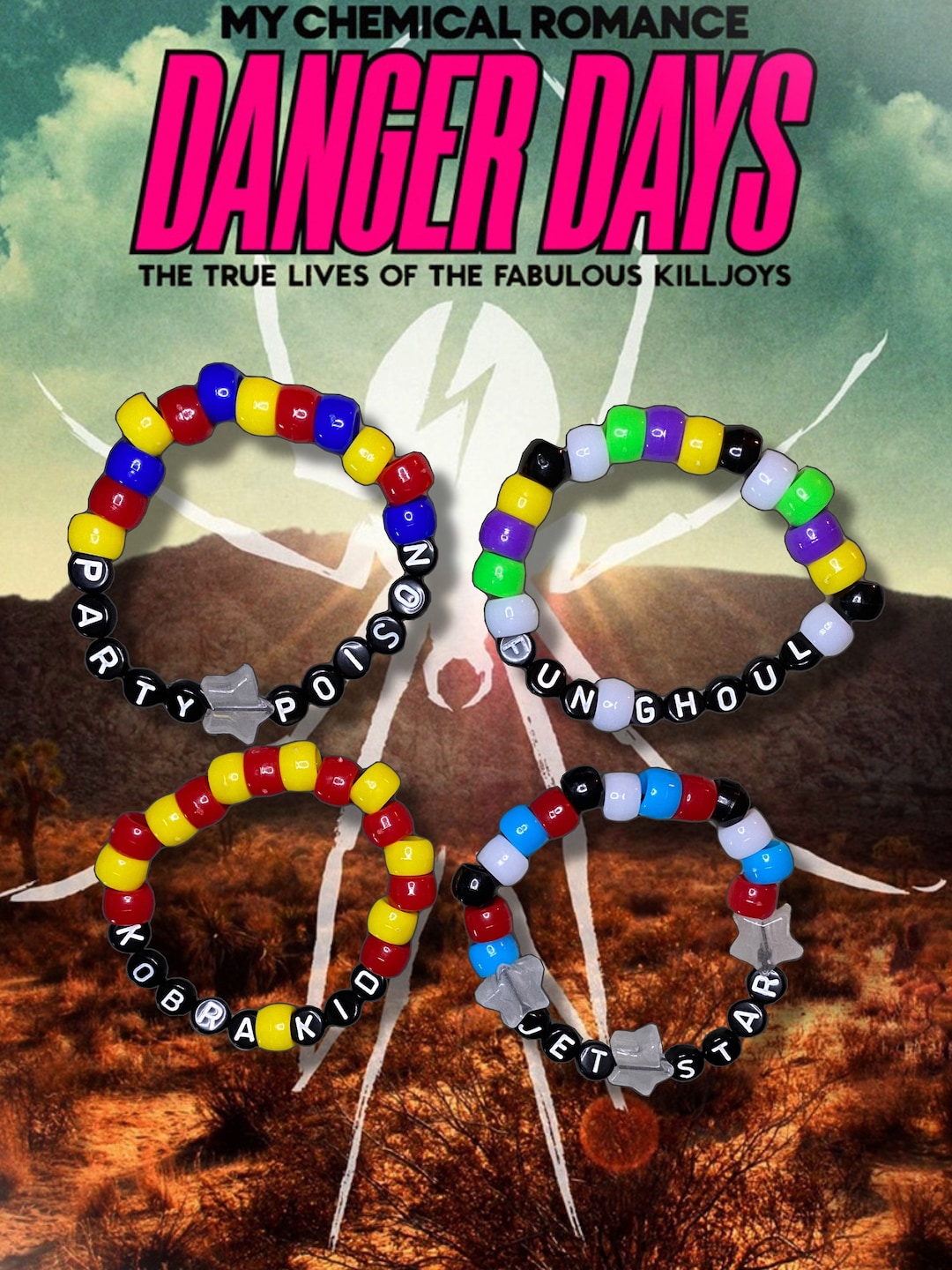 My Chemical Romance - Danger Days Kandi/bracelet Set - Etsy