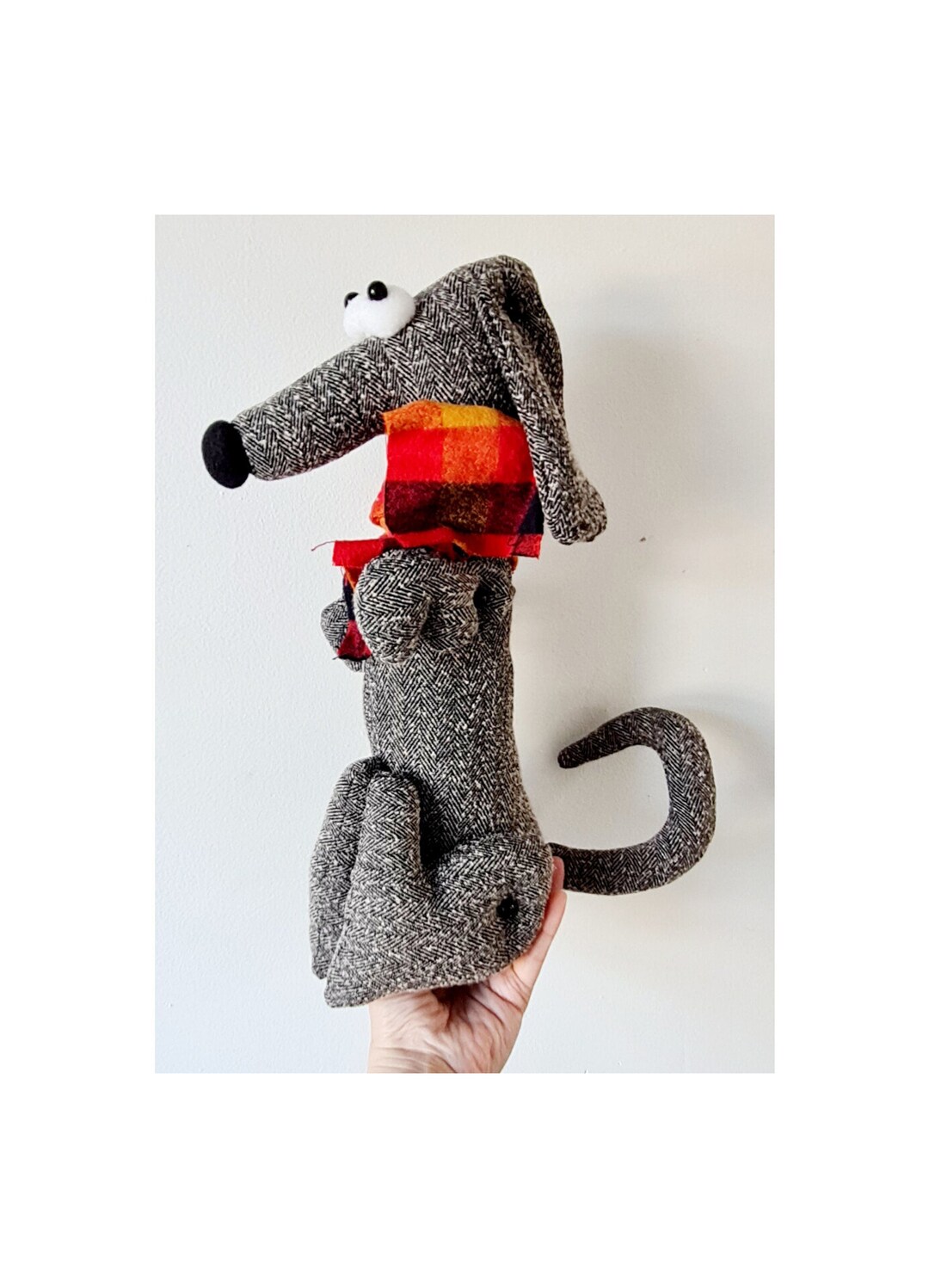Stuffed Dachshund Textile Dachshund Interier Dog Textile Dog Stuffed ...
